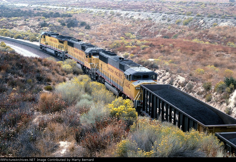 (2) UP 9243, 6008, and 6242 Downhill